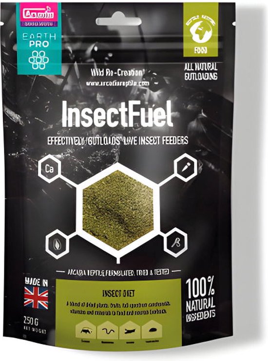 Arcadia Earth Pro Insect Fuel - Gutloaden Voedseldieren | bol