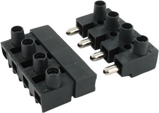 Aansluitblok 2x4 polig 2 stuks | bol