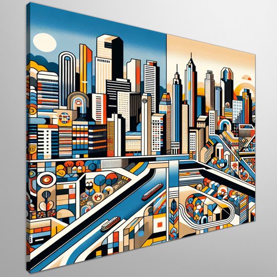 Modern groningen schilderij | Dynamisch Gronings meesterwerk dat de ...