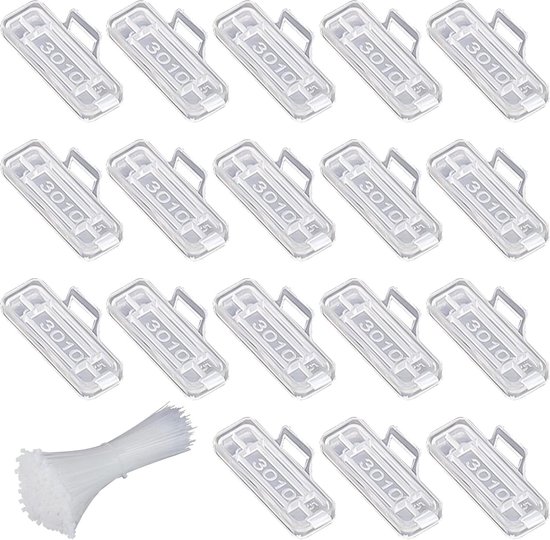 50pcs Waterproof Cable Labels and Ties - Transparent Labels for Marking ...