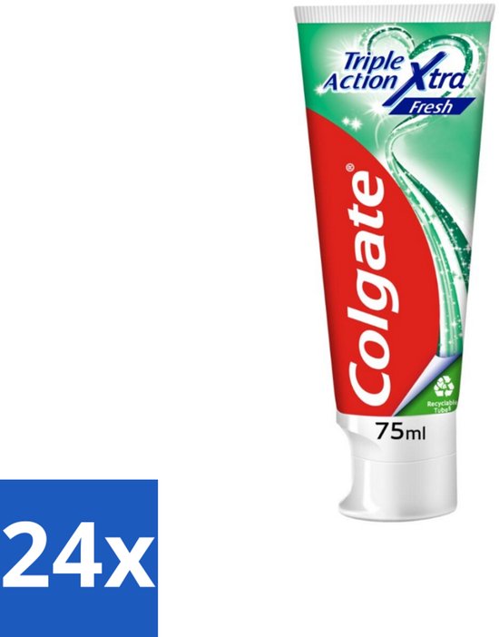 Colgate - Triple Action - Xtra Fresh - Tandpasta - 75ml ...