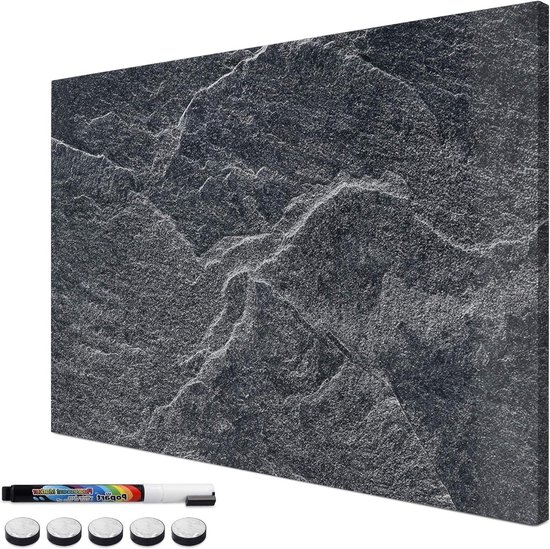 Magnetisch Memobord 90 x 60 cm - Met magneten en marker - Notitiebord ...