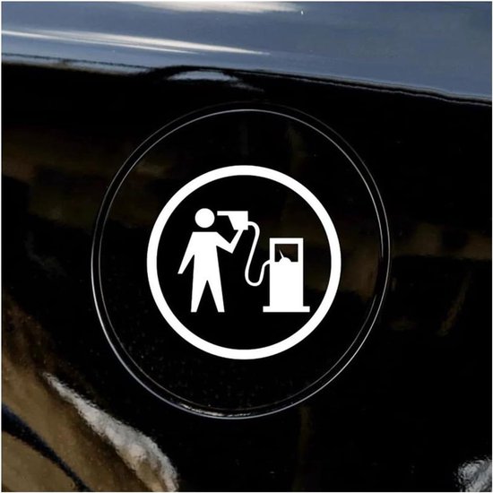 Tankdekselsticker - Grappige autosticker voor auto's, vrachtwagens ...