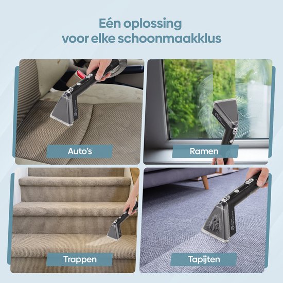 Olvy Tapijtreiniger PRO - Stoomreiniger - Meubelreiniger - 100° Stoom ...