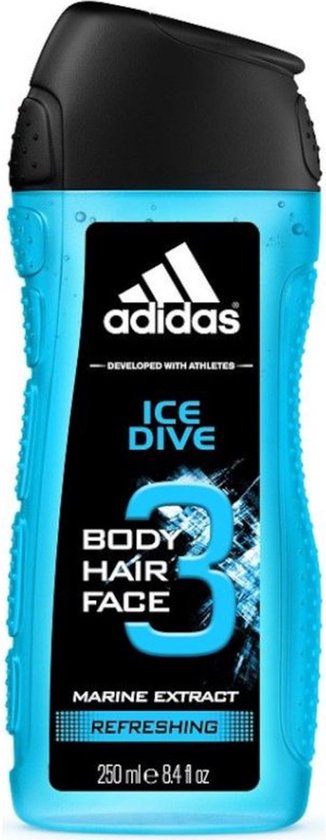 Adidas - 3-in-1 Douchegel - Ice Dive Refreshing - Marine Extract - 250 ...