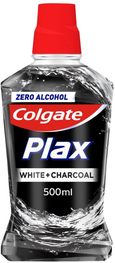 Colgate Plax - Zonder Alcohol - Mondwater - Wit + Houtskool - 500 ml -... | bol
