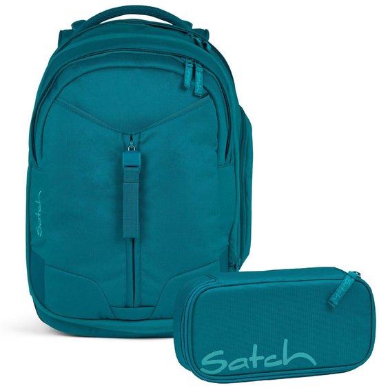Satch schoolrugzakset MATCH Deep Petrol 2-delig, incl. etui | bol