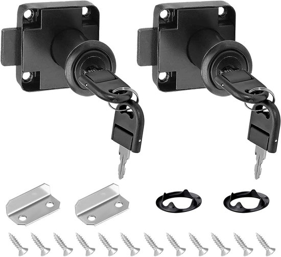 Kastslot met sleutel 2 stuks 22 mm roestvrij staal voor meubels ...
