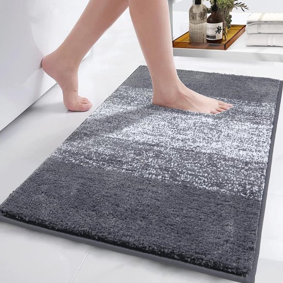 Grote badmat 80 x 120 cm antislip machinewasbaar microvezel absorberend ...