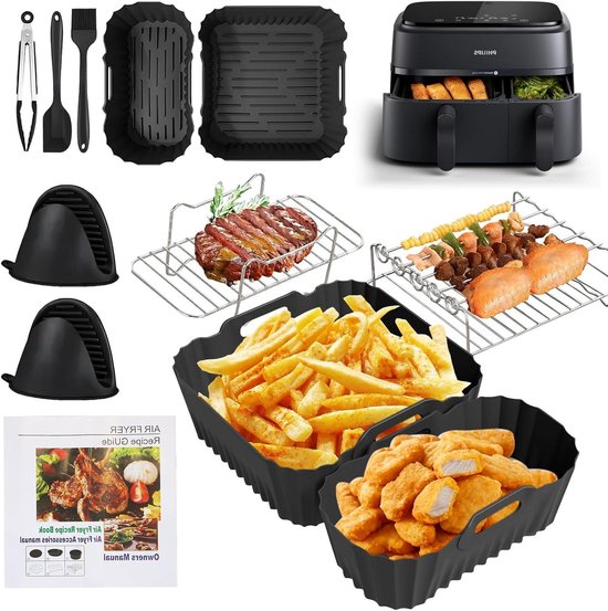 Philips Airfryer Accessoires - 3000/5000 series dubbele mand ...