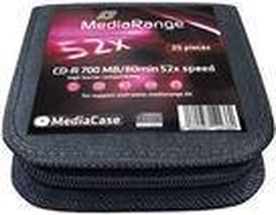 CD-R MediaRange 700MB 25pcs MediaCase 52x | bol