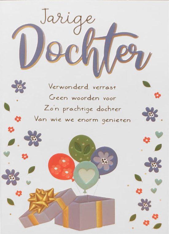 Kaart - Intense - Jarige Dochter - TE041-C | bol.com