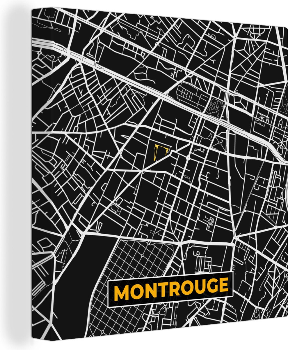 Tableau Peinture Montrouge - Carte - France - Carte - Plan de Ville ...