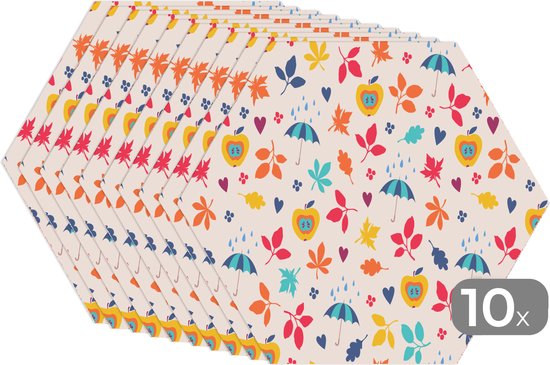 Napperons de table hexagon - Sets de table sets de table - Set de table ...