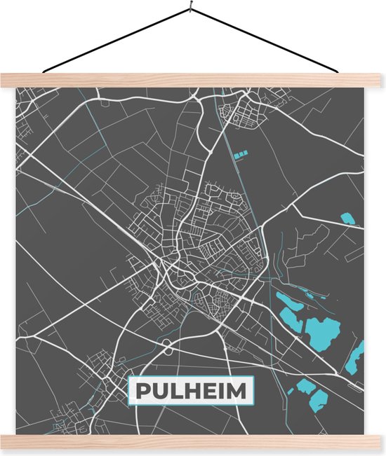 Posterhanger incl. Poster - Schoolplaat - Stadskaart – Kaart – Pulheim ...