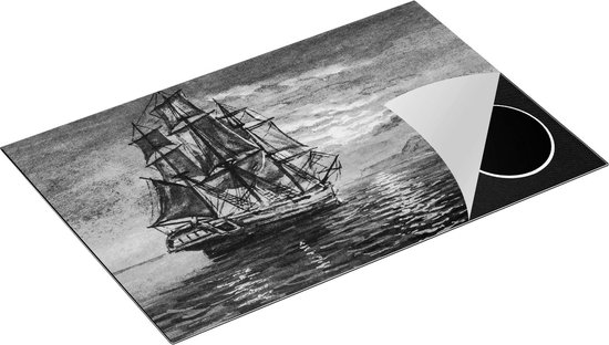 Chefcare Inductie Beschermer Oude Piratenschip Zeilboot Getekend ...