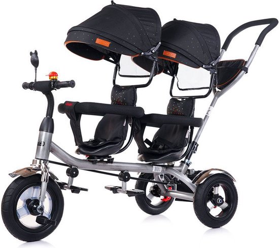 Driewieler Tandem Chipolino 2Play Raven | bol.com