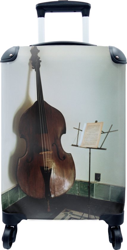 Koffer - Contrabas en standaard met bladmuziek - Past binnen 55x40x20 ...