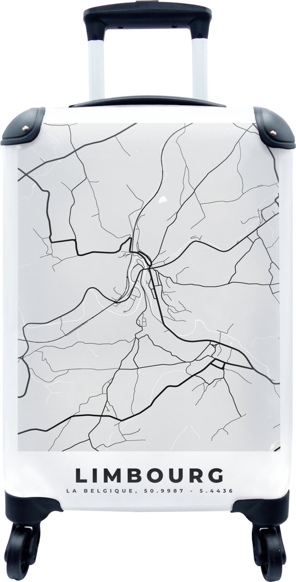 Valise - Plan de ville - Zwart et Wit - Carte - Limbourg - België ...