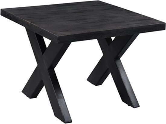 Hoektafel met x-poot -60cm - Zwart - Dock collectie | bol.com
