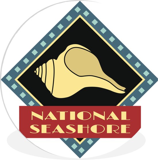 illustration colorée de la plaque en plastique de cercle mural Cape Cod ...