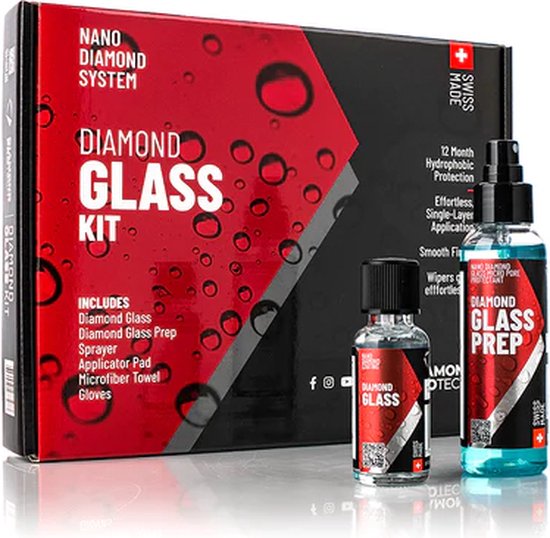 DIAMOND PROTECH - Diamond Glass Kit - For Glass, Perspex & Plexiglass ...