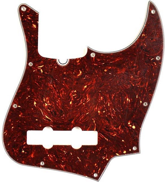 Fender 74131000 pickguard Standard Jazz Bass®, 10 screw holes, 4-ply ...