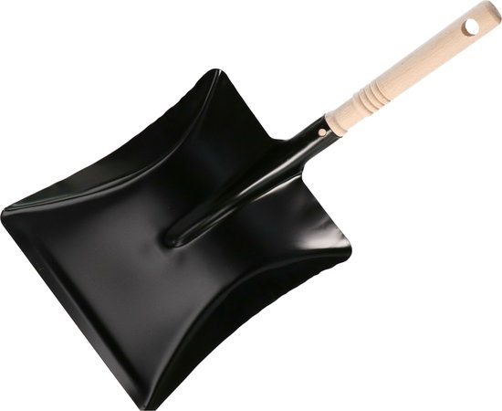 Buemag Vuilblik - metaal/hout - 40 x 20 cm - zwart - stofblik - ophang ...