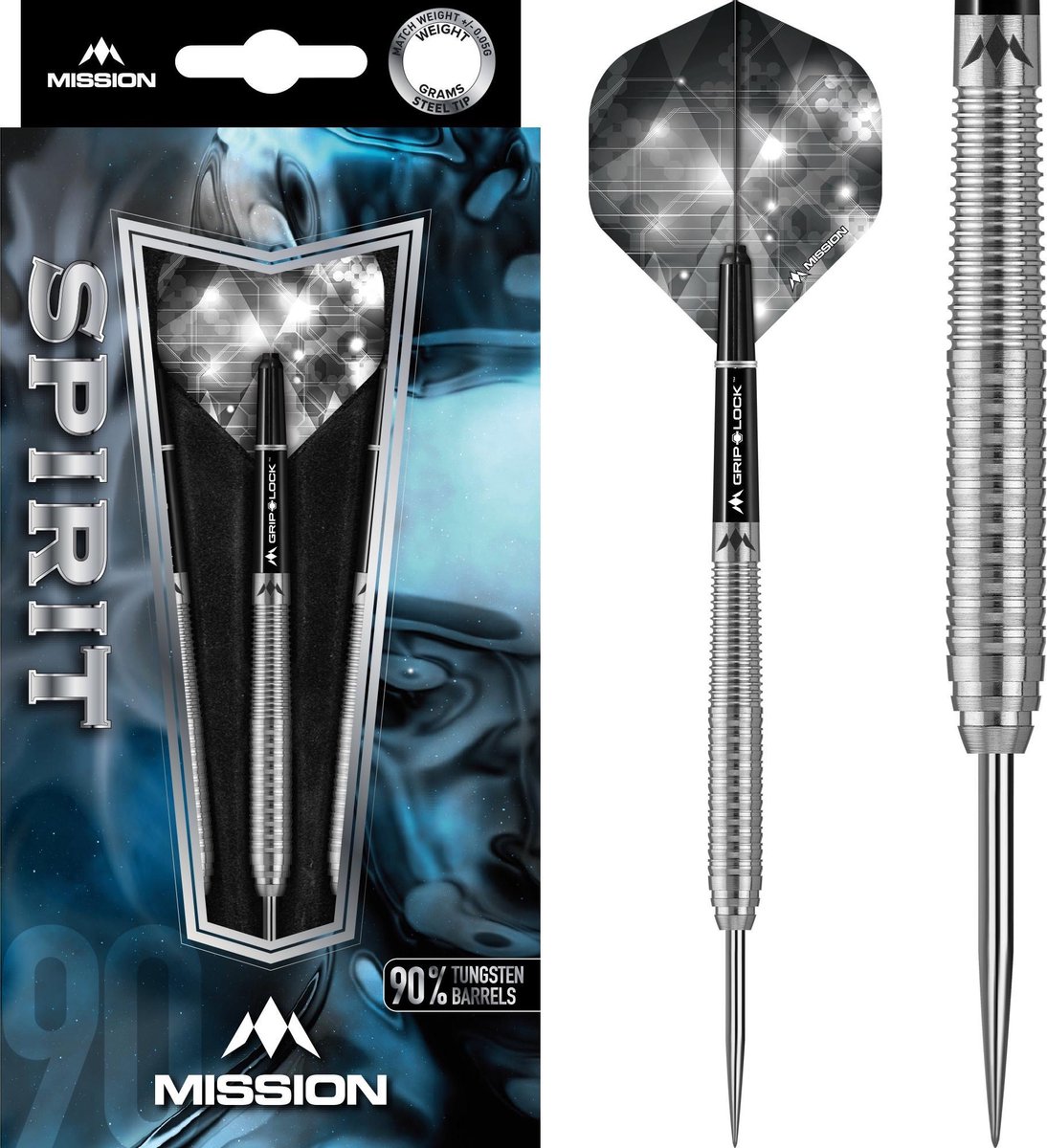 Mission Spirit M1 90% - Dartpijlen - 23 Gram | bol.com
