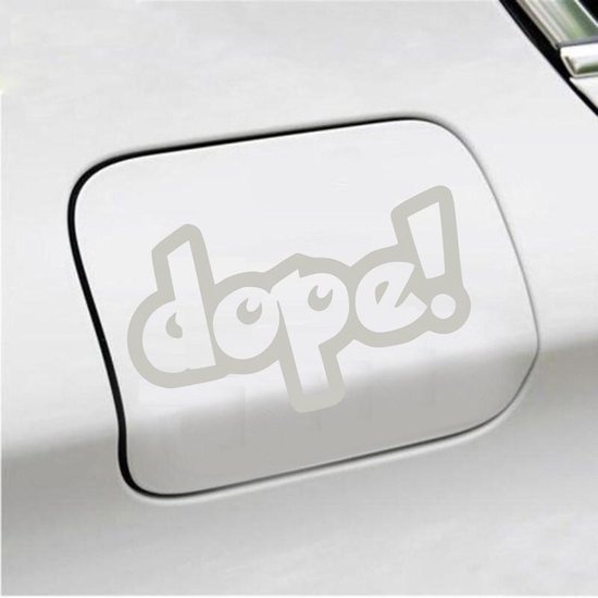 Bumpersticker - Dope! - 10 X 17 - Zilver | bol.com