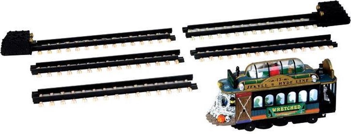 Lemax - Spookytown Trolley - B/o (4.5v) - Kersthuisjes & Kerstdorpen | bol
