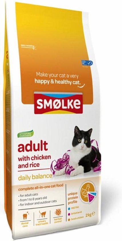 4x Smolke Kattenvoer Adult Kip 2 kg | bol.com