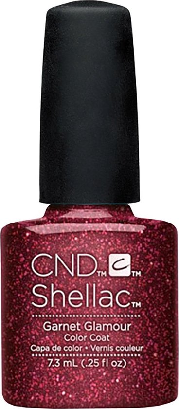 CND - Colour - Shellac - Gellak - Garnet Glamour - 7,3 ml | bol