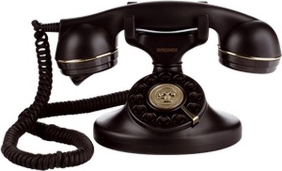 BRONDI Vintage 10 Klassieke retro analoge telefoons, zwart | bol