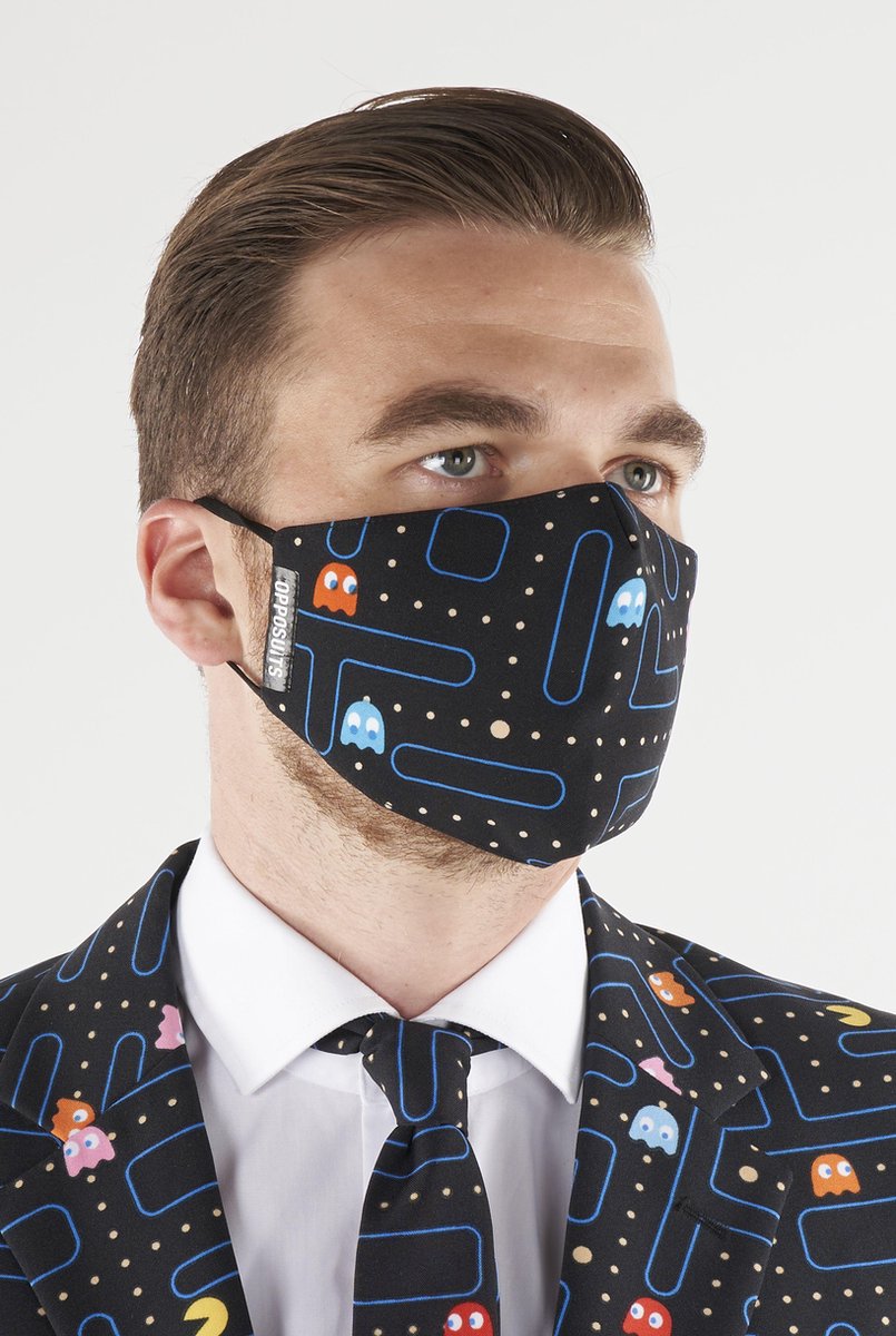OppoSuits PAC-MAN™ - Face Mask - Maat: One Size - Gezicht Maskers | bol.com