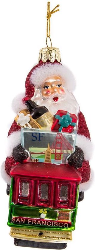 Santa Sitting On SF Trolley 5 Inch | bol.com