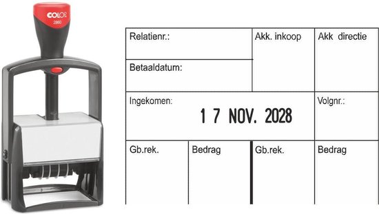 Boekhoudstempel 2152 - Colop 2860 | bol.com