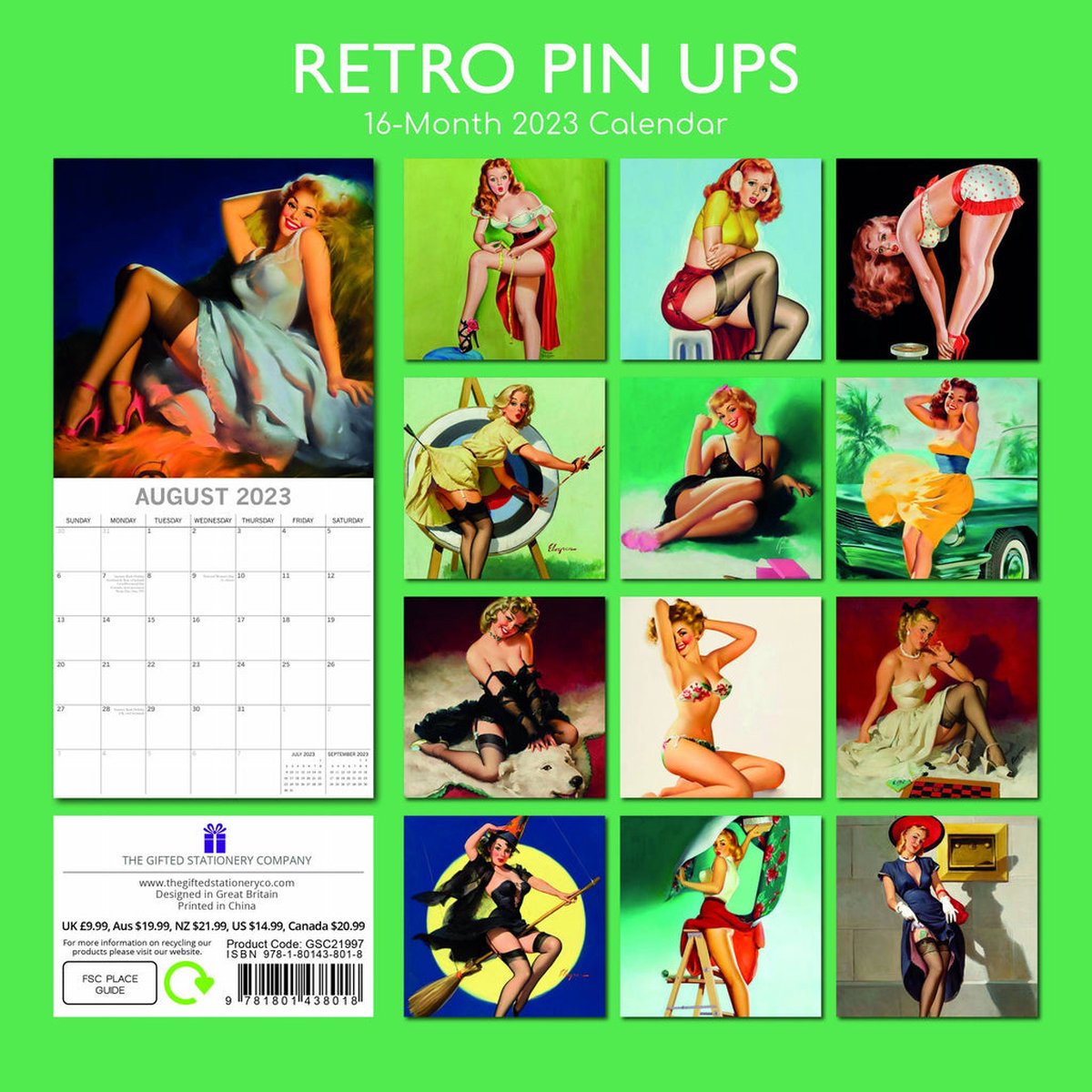 Retro Pin Ups Kalender 2023 | bol.com