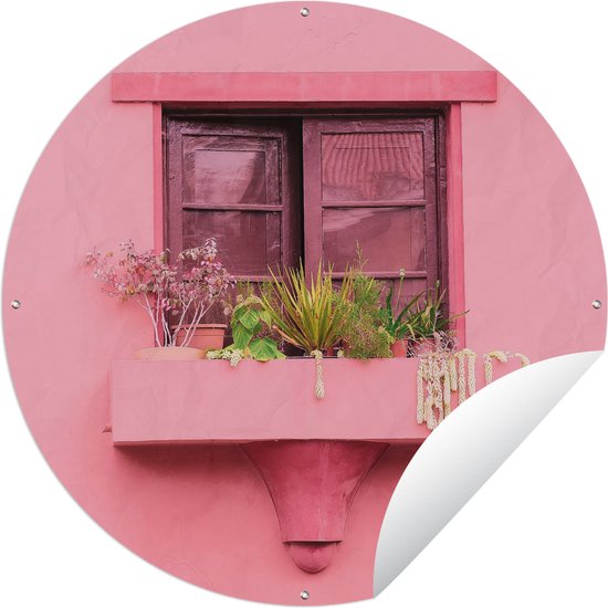 Tuincirkel Raam - Planten - Roze - Plantenbak - 120x120 cm - Ronde ...