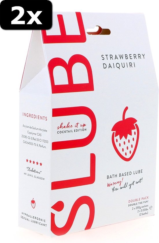2x Slube Strawberry Daiquiri Double Pack | bol.com