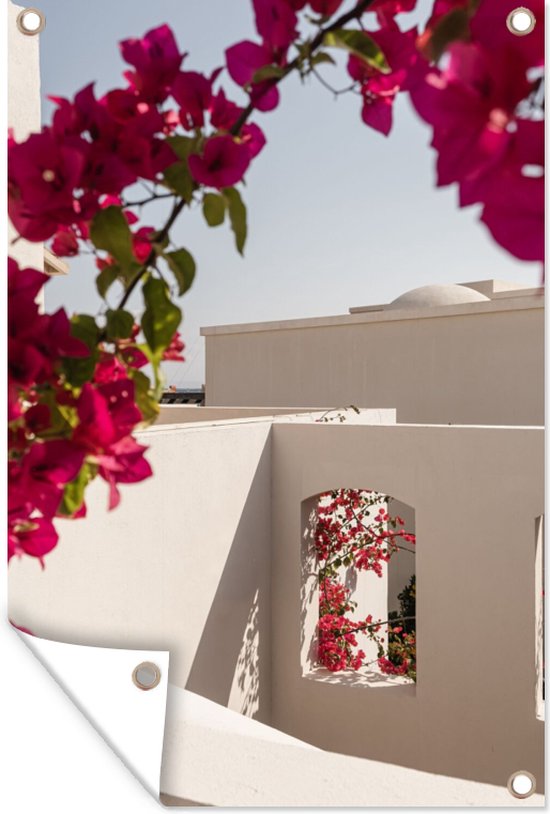 Décoration de jardin - Été - Architecture - Fleurs - Jardin - 80x120 cm ...