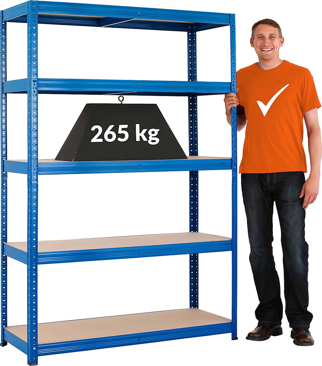 Certeo rek voor zwaar belastbare belasting | HxBxD -178x120x45cm ...