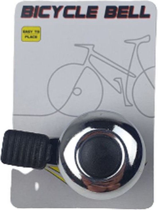 Fietsbel CASPER zilver design - Zilver / Zwart - Metaal / Kunststof - 2 ...