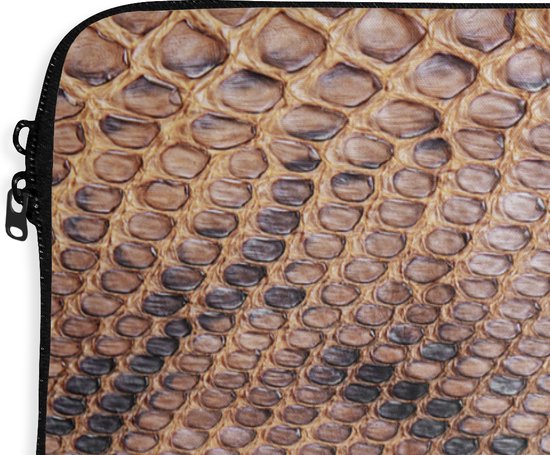 Laptophoes - Leer print - Slangenhuid - Slang - Structuur - Laptop - 15 ...