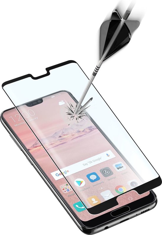 Cellularline - Huawei P20 Pro, SP gehard glas ultra capsule, zwart | bol.com