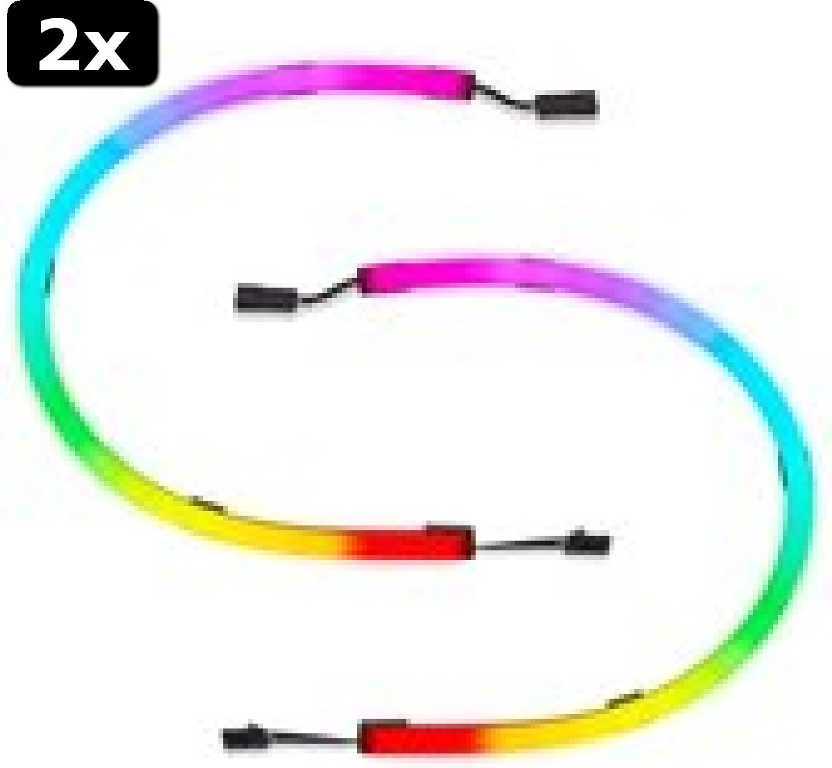 2x Corsair iCUE LS100 Smart Lighting Strip Expansion Kit 450mm | bol.com