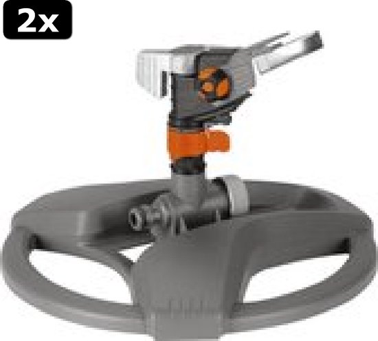 2x GARDENA - Premium Pulserende Sektor en cirkelsproeier - Tuinsproeier ...