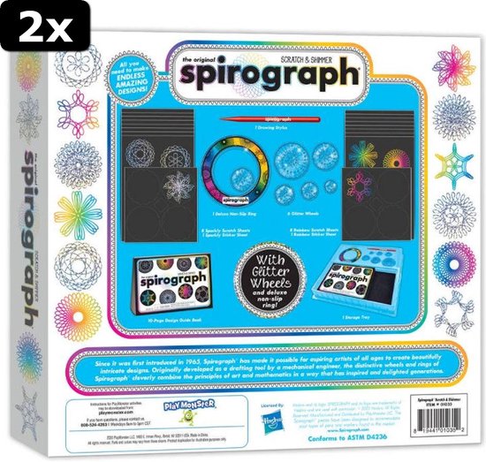2x Spirograph Scratch and Shimmer | bol.com