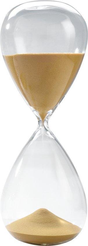 Mascagni - Glazen zandloper met goudkleurige inhoud hoogte 38 cm ...