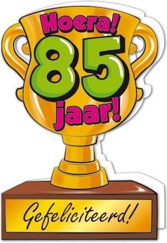 Trofee kaart - 85 jaar | bol